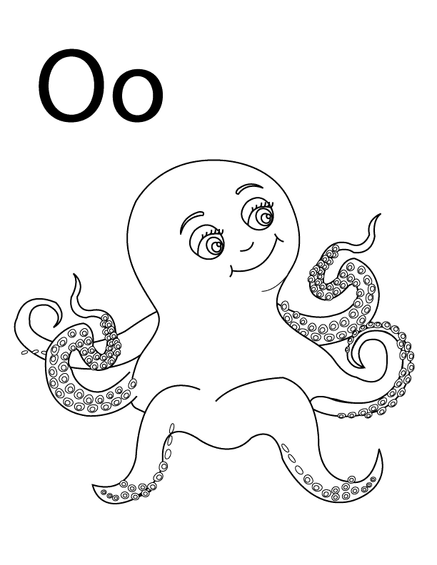 Coloring Pages Letter O