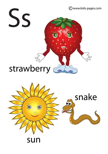 Letter S Flashcard Letter S Flashcard